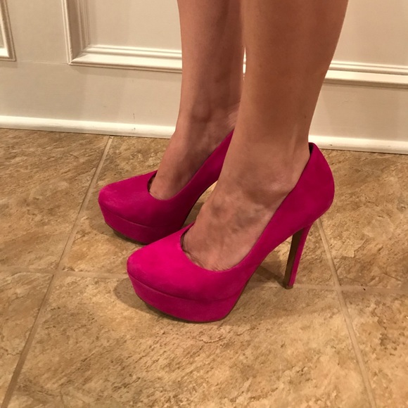Jessica Simpson | Shoes | Jessica Simpson Pink Suede Pumps | Poshmark